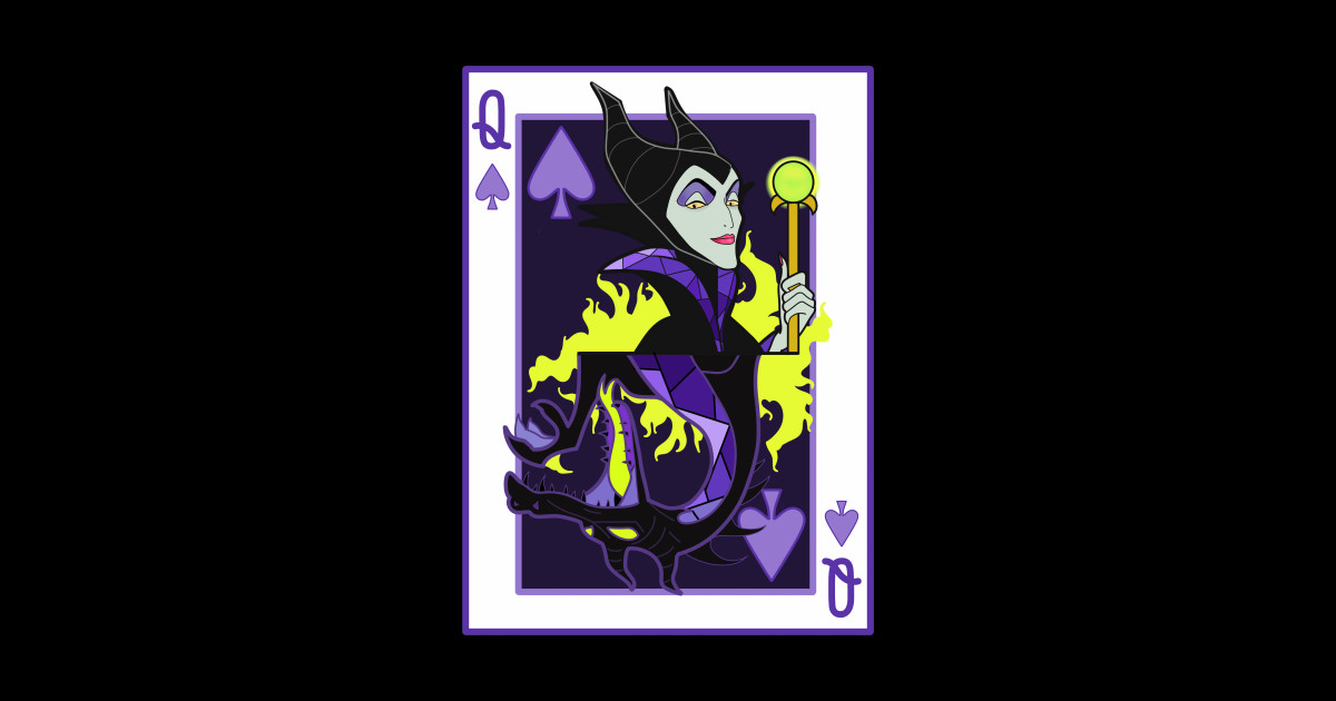 Evil queen of Spades - Maleficent - Sticker | TeePublic