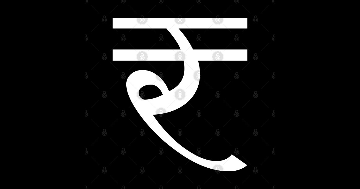 Indian Rupee Sign, Currency Smbol India Money - Rupee - Sticker | TeePublic