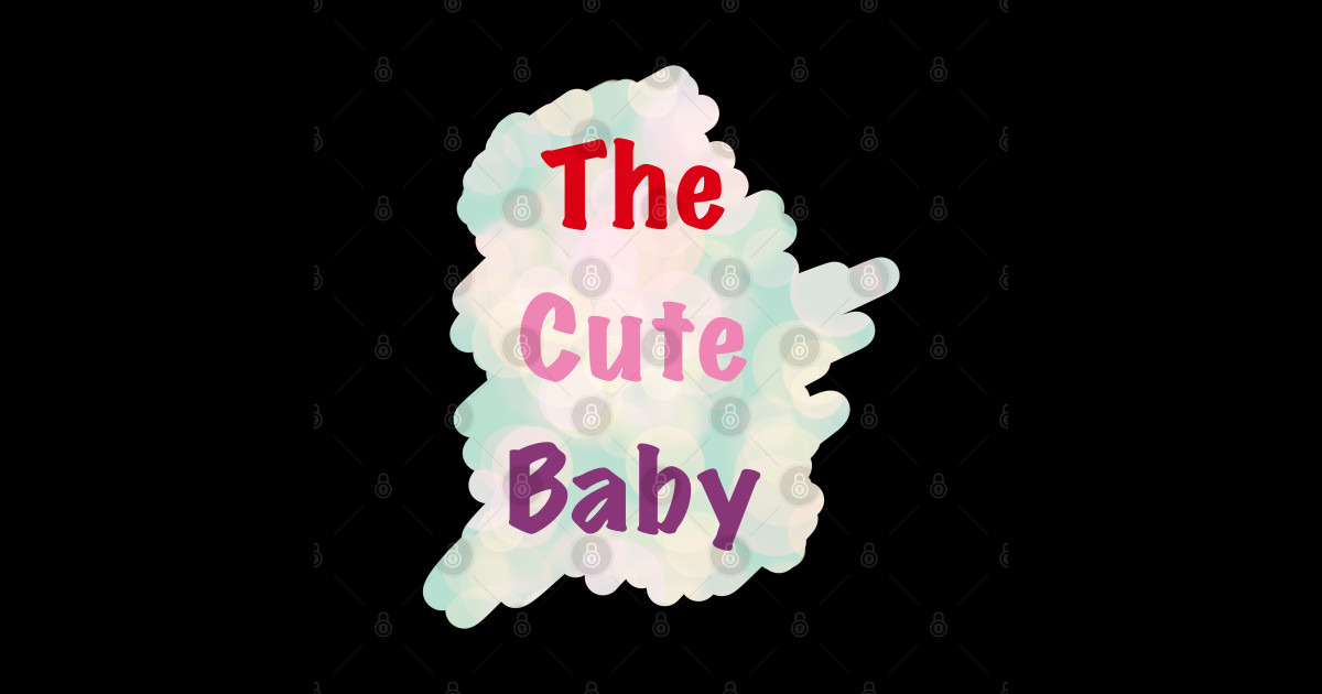 the cute baby - Sticker - Sticker | TeePublic