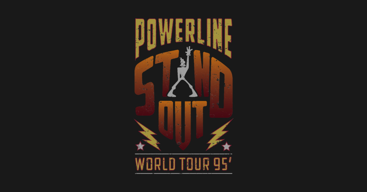 Powerline STAND OUT World Tour 95' retro vintage - Powerline - T-Shirt ...
