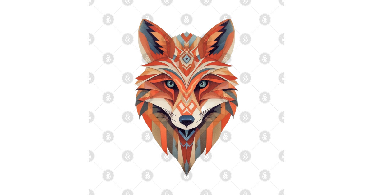 Spectrum Fox: Radiant Op Art Red Fox Design - Fox - T-Shirt | TeePublic