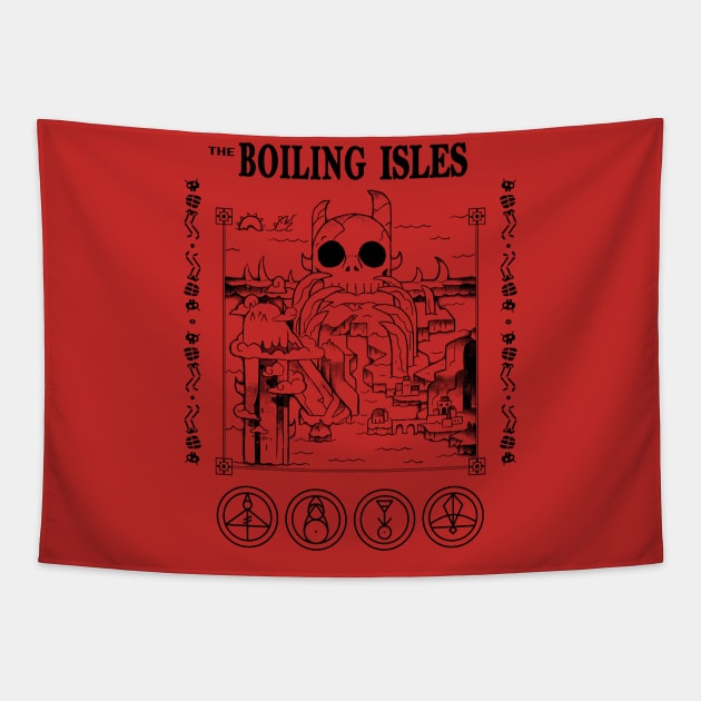 Boiling Isles Map - Owl House - Tapestry | TeePublic