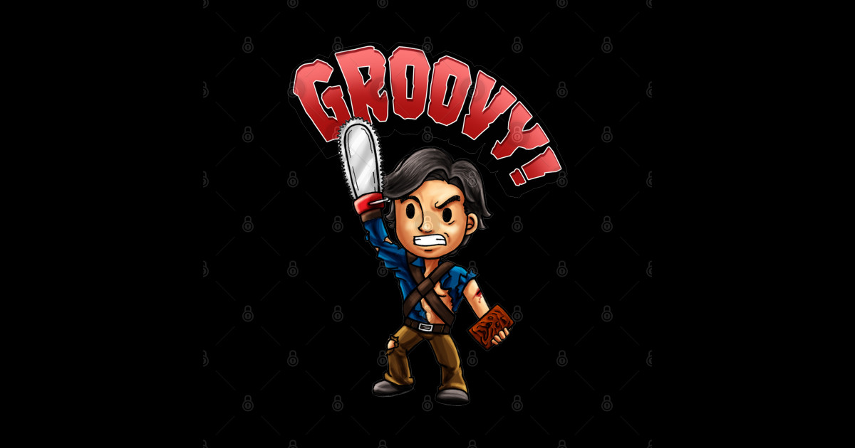 Groovy! - Evil Dead - Sticker | TeePublic