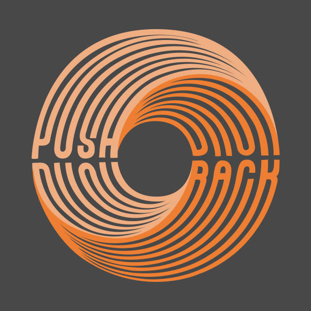 Push Back Swirl Text - Push Back Swirl Text - T-Shirt | TeePublic