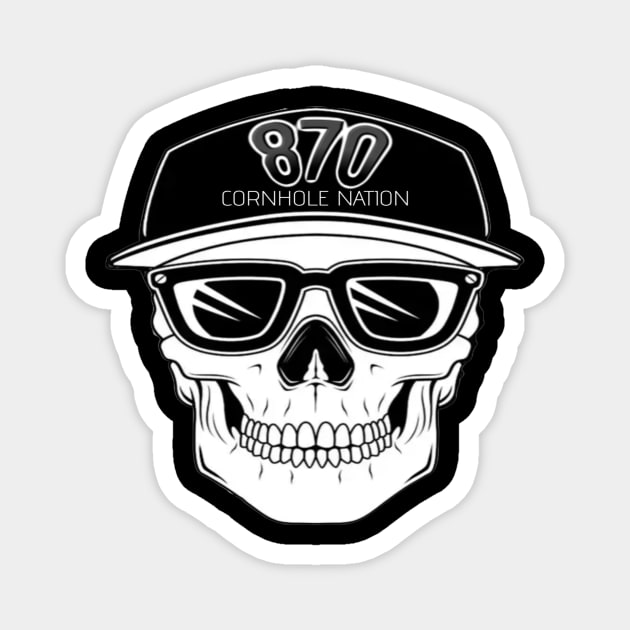 870 Skull Small Corner Logo - 870 Skull Small Corner Logo - Magnet ...