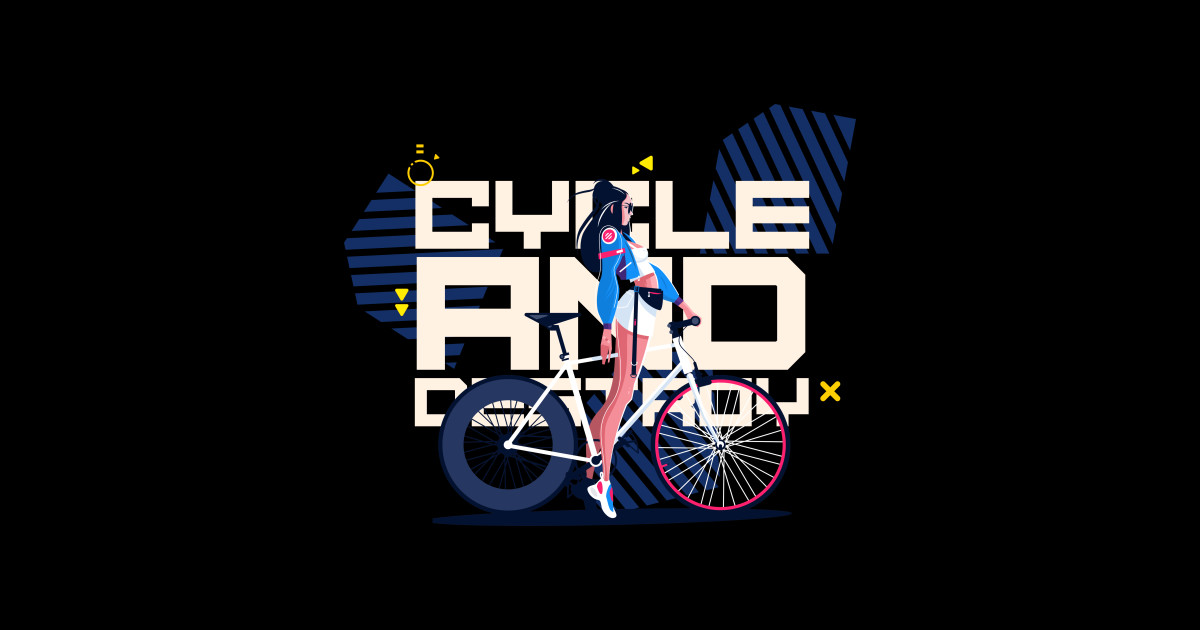 Cycle And Destroy - Cyclist For Life - Sticker | TeePublic