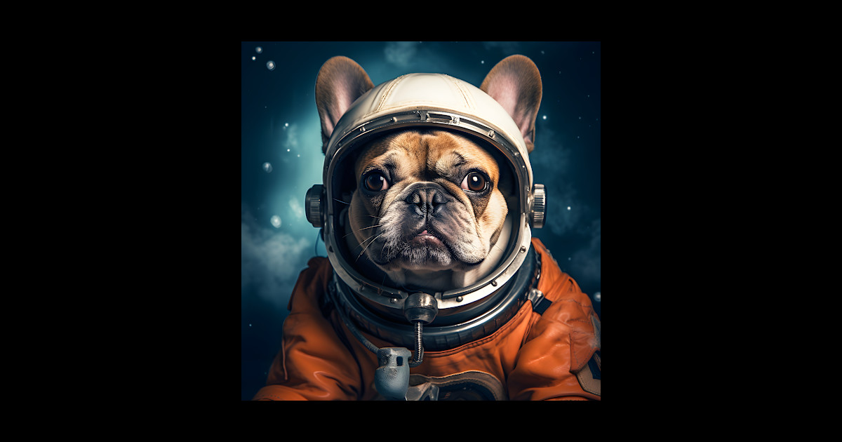 Astro Dog - French Bulldog - Astronaut Dog - Sticker | TeePublic