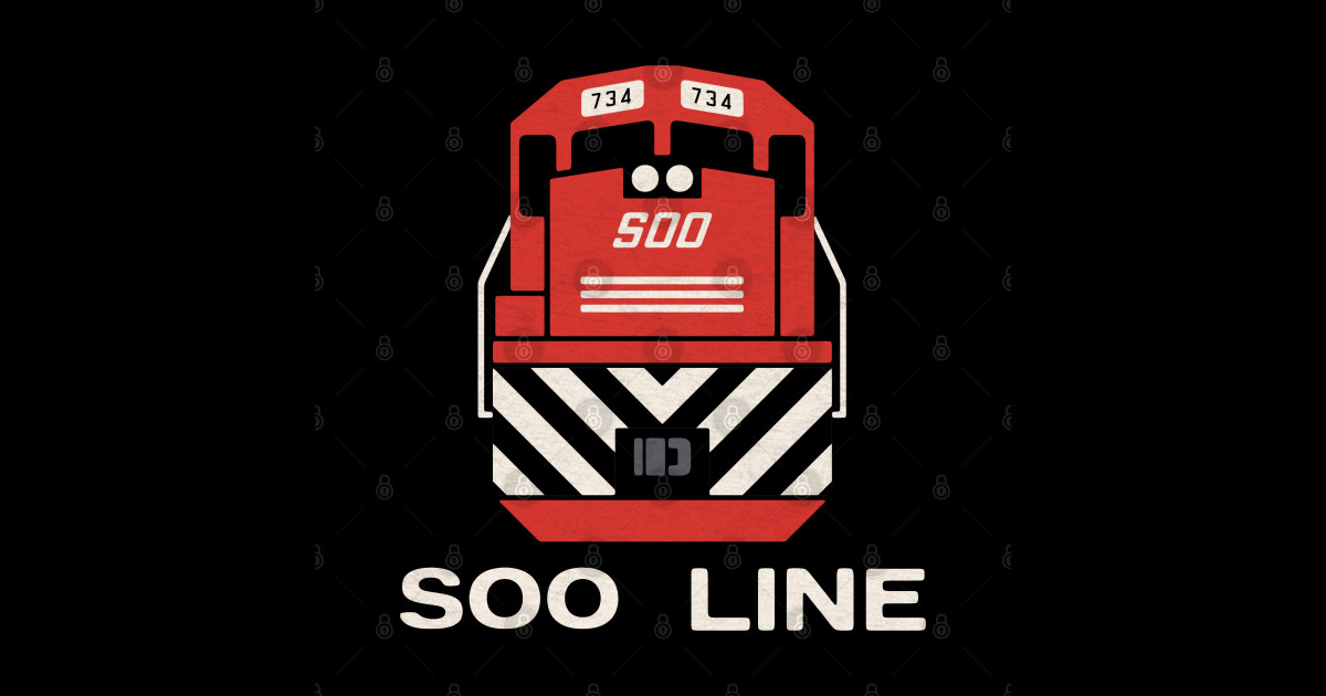 Soo Line Railroad Train Engine T-Shirt - Soo Line - Hoodie | TeePublic