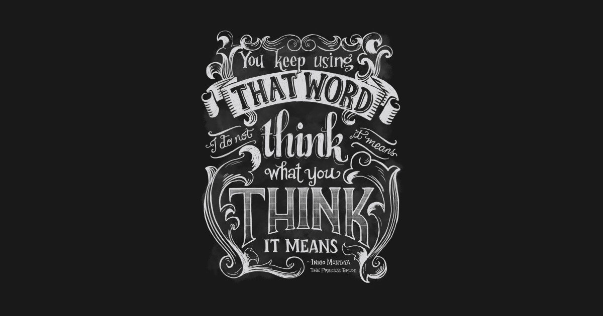 Inconceivable - Princess Bride Quotes - T-Shirt | TeePublic