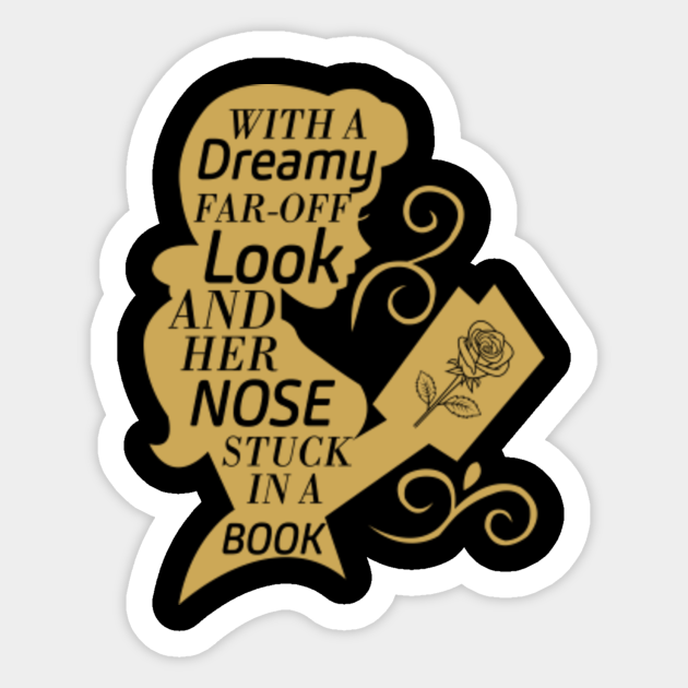 With A Dreamy Far Off Look And Her Nose Stuck In A Book Shirt - With A ...