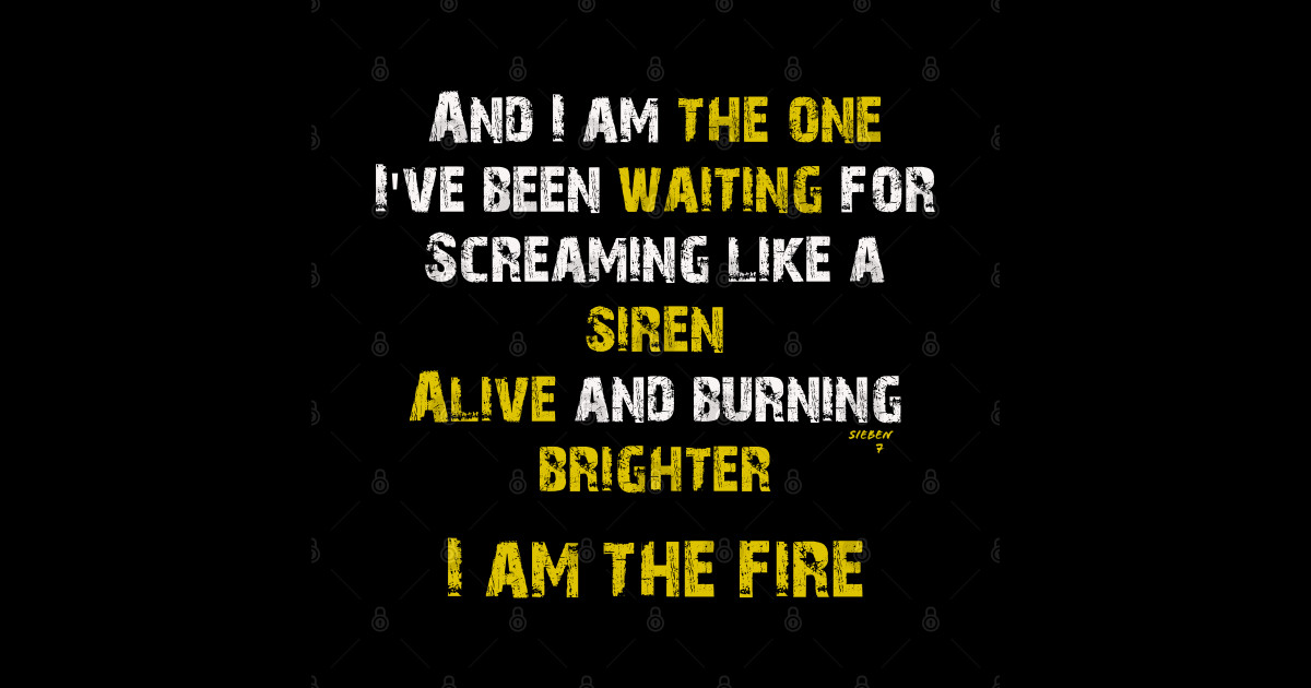 I am the fire - Halestorm - Sticker | TeePublic