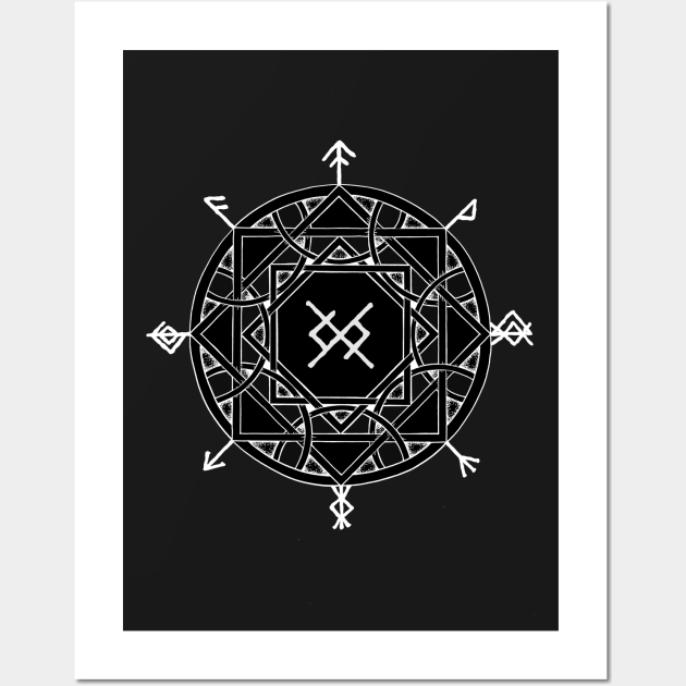 love bind rune magic circle - Runes - Posters and Art Prints | TeePublic