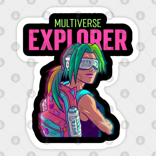 "Multiverse Explorer" - 1 of 6 - Multiverse - Sticker | TeePublic