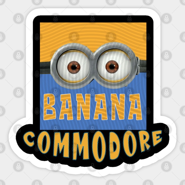 DESPICABLE MINION AMERICA COMMODORE - Commodore - Sticker | TeePublic