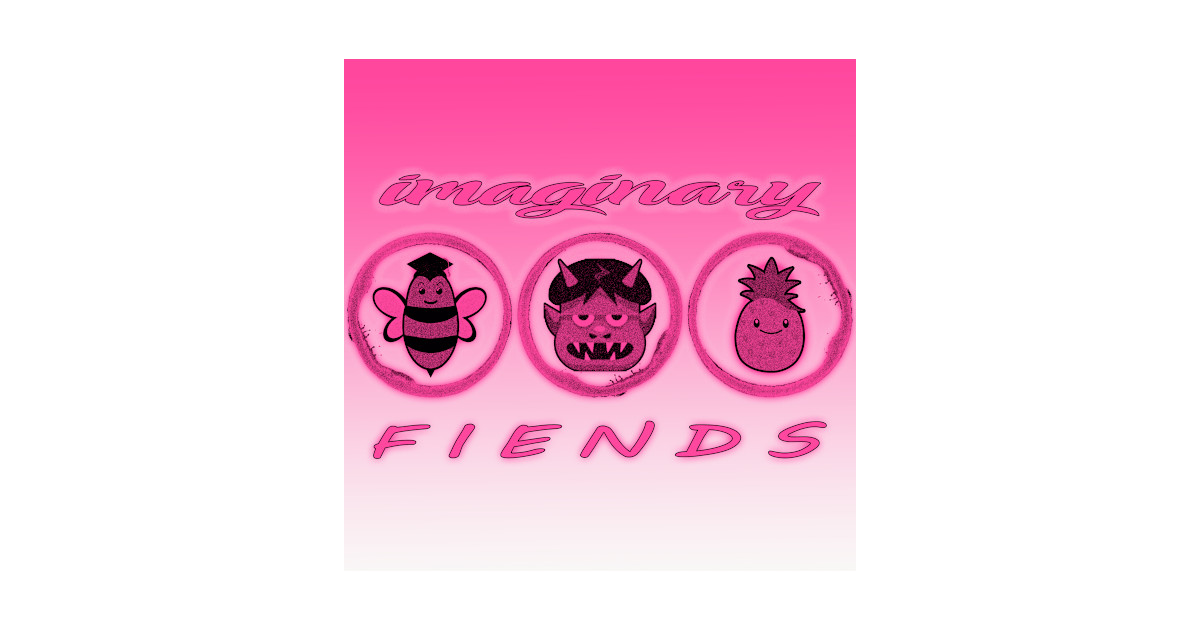 Imaginary Fiends hot pink gradient - Robinherrick - T-Shirt | TeePublic