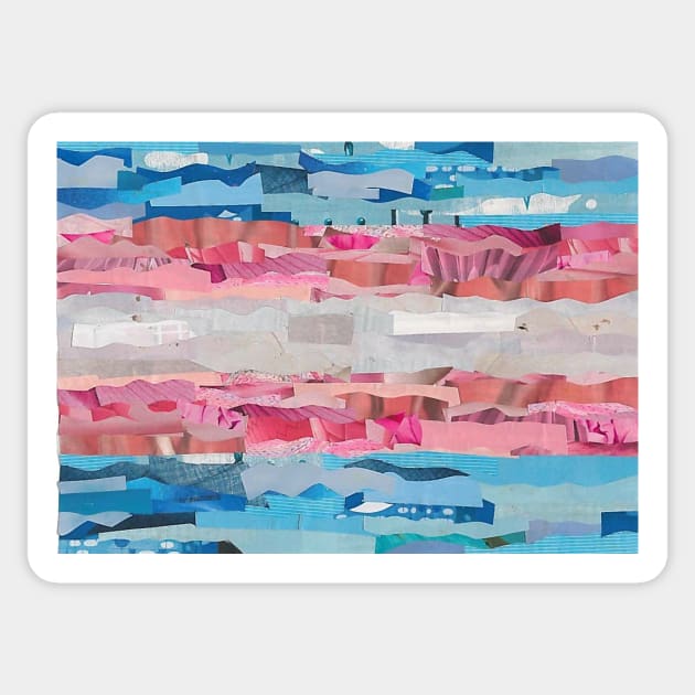 Trans Pride Flag Collage - Trans Pride - Sticker | TeePublic