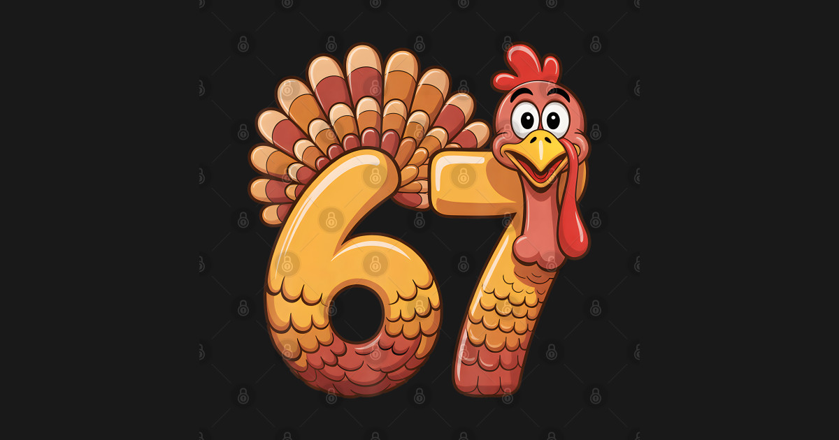 67 Thanksgiving Turkey Thanksgiving 67 Turkey - Funny Thanksgiving - T ...