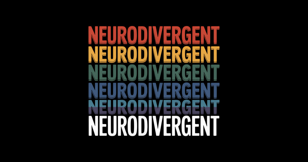 Neurodivergent Neurodiversity Rainbow ADHD ASD Awareness ...