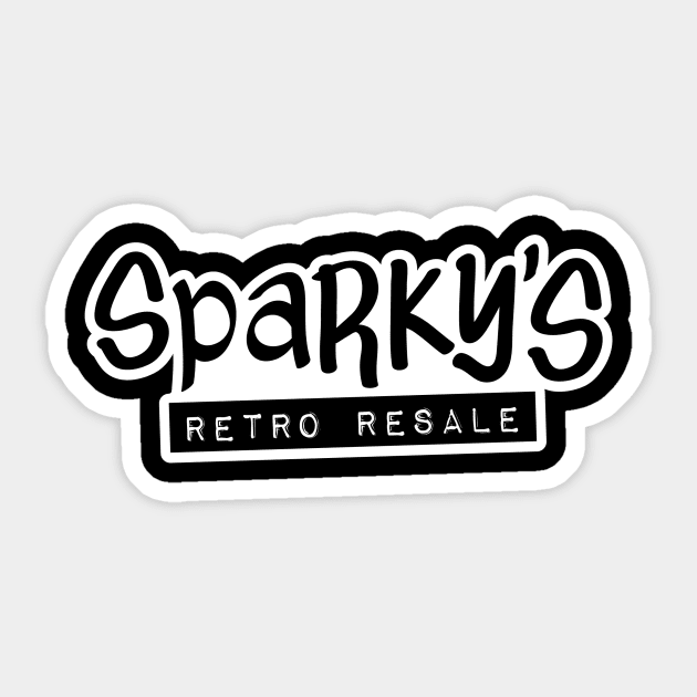 Sparkys logo label - Retro Vintage Aesthetic - Sticker | TeePublic
