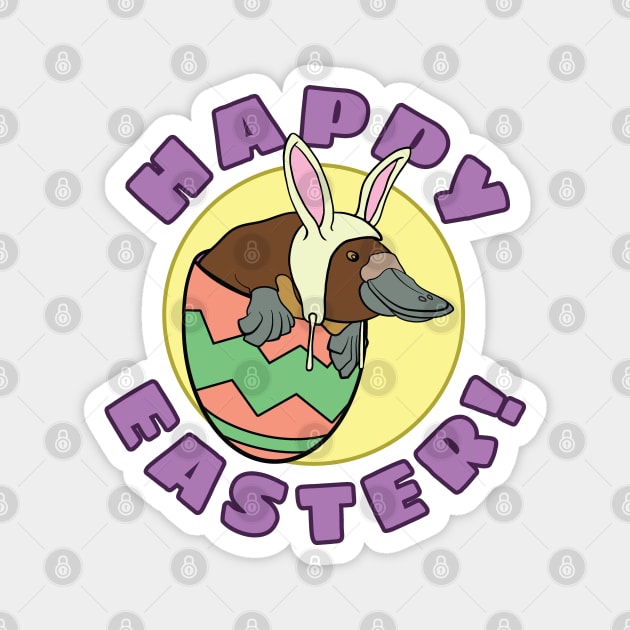 Easter Platypus wearing Bunny Ears Hat in an Easter Egg - Platypus Cute ...