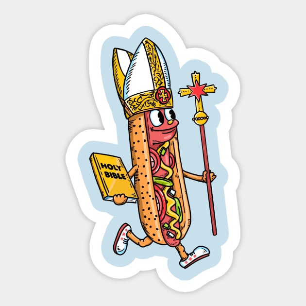 Chicago Style Pope - Pope - Sticker | TeePublic