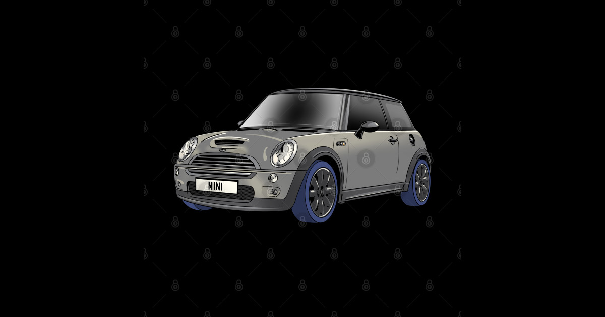 Silver Mini Cooper S R53 - Classic Car - Posters and Art Prints | TeePublic