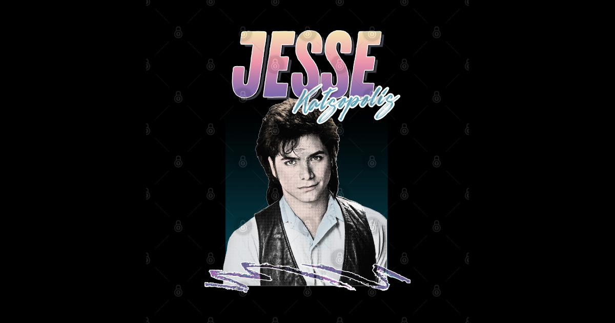 Jesse Katsopolis Full House 90s Styled Aesthetic Design - Jesse ...