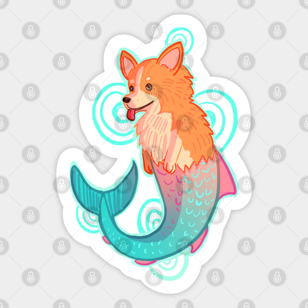 Merdog - Mermaid - Sticker | TeePublic