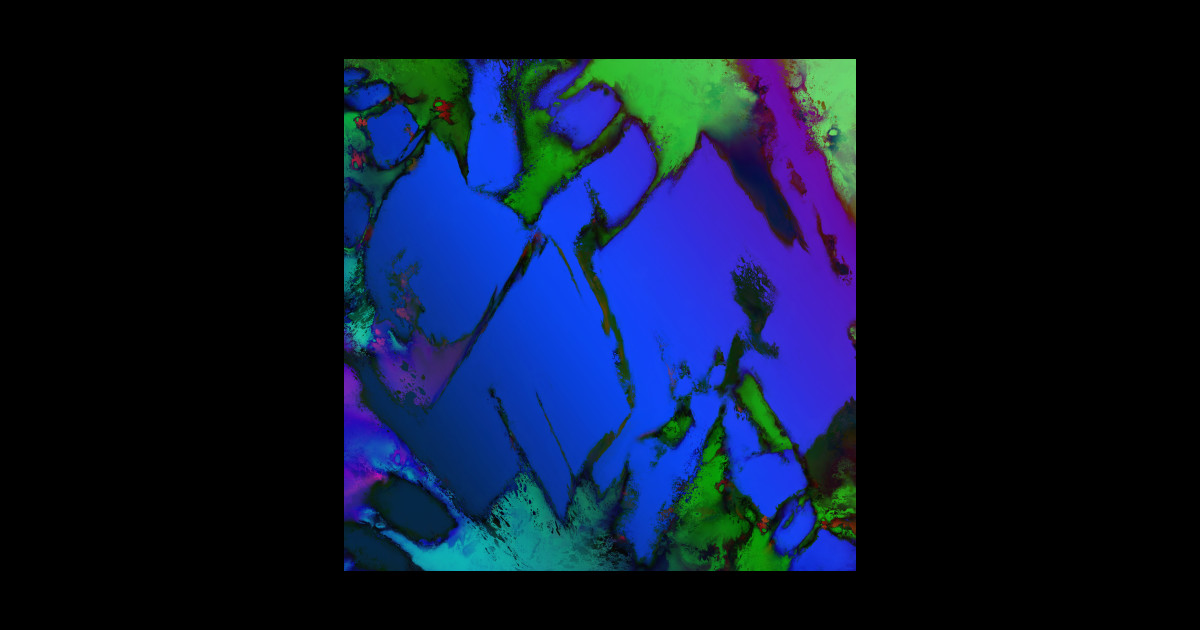 Colliding panels blue - Inward Pressure - Sticker | TeePublic