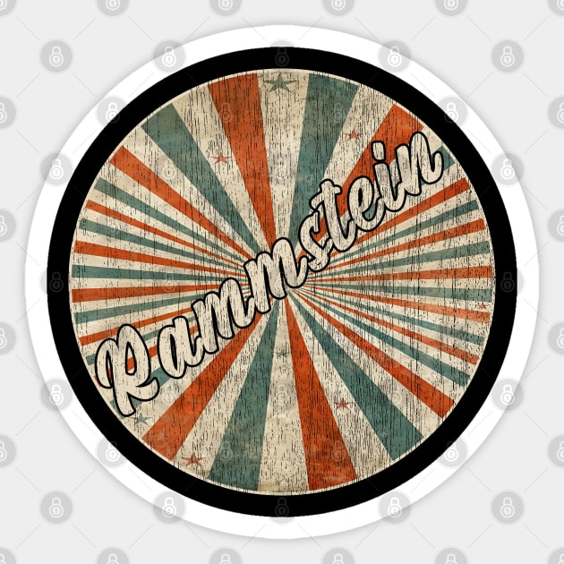 Retro Circle Ramstein - Ramstein - Sticker | TeePublic