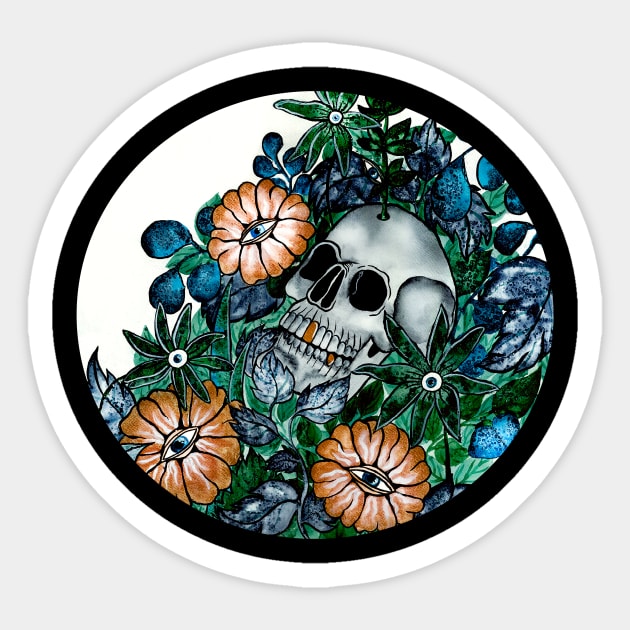 Back to nature - Skull - Sticker | TeePublic