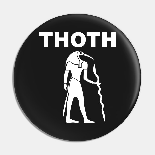 Ancient Egyptian God Thoth - Ancient Egypt God Thoth - Pin | TeePublic