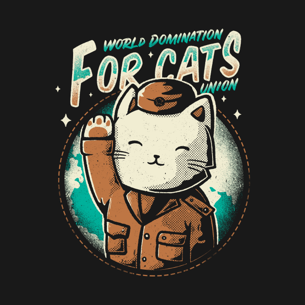 World Domination For Cats Union - Cat - T-Shirt | TeePublic