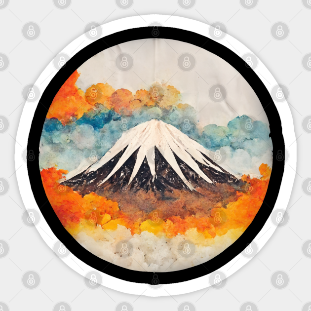 Mt. Fuji - Mt Fuji - Sticker | TeePublic