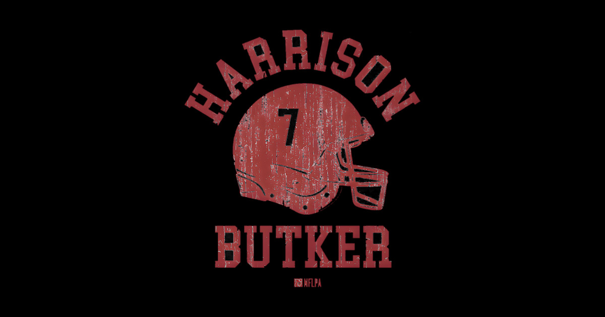 Harrison Butker Kansas City Helmet Font - Harrison Butker - Sticker ...
