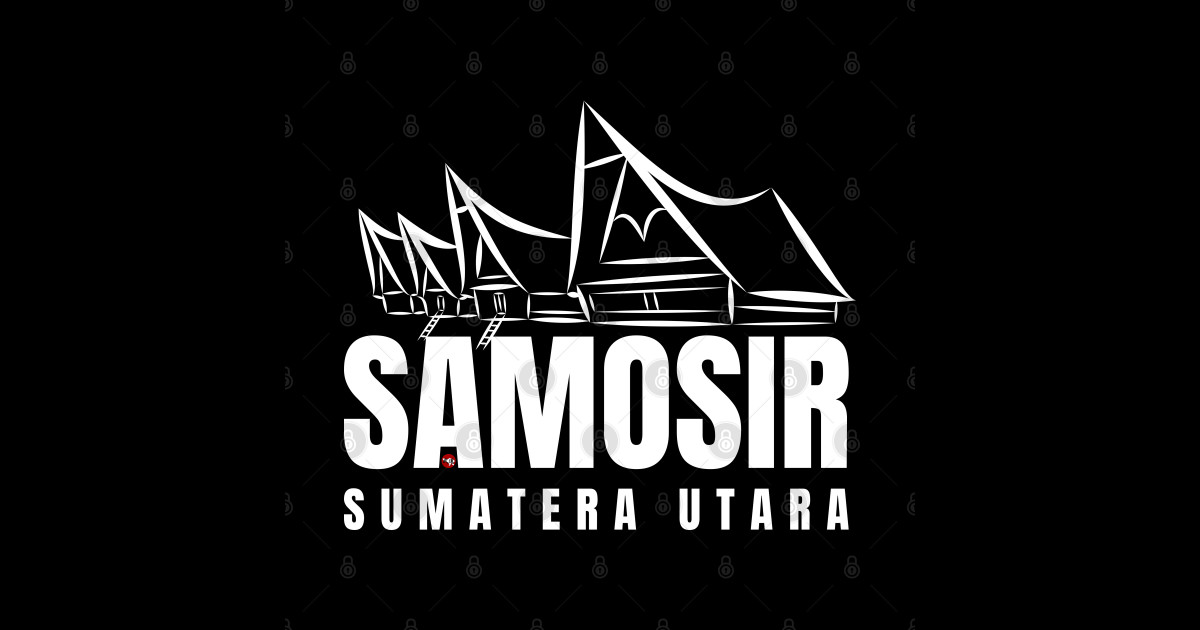 Rumah Adat Samosir - White - Wayang - Sticker | TeePublic
