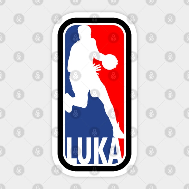 Luka Doncic Logoman - Paraholix - Sticker | TeePublic