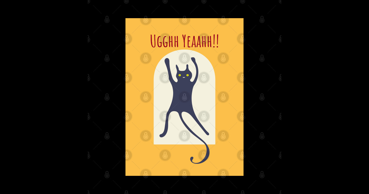 Ugh Yeah Cat - Howdy Yall - Sticker | TeePublic