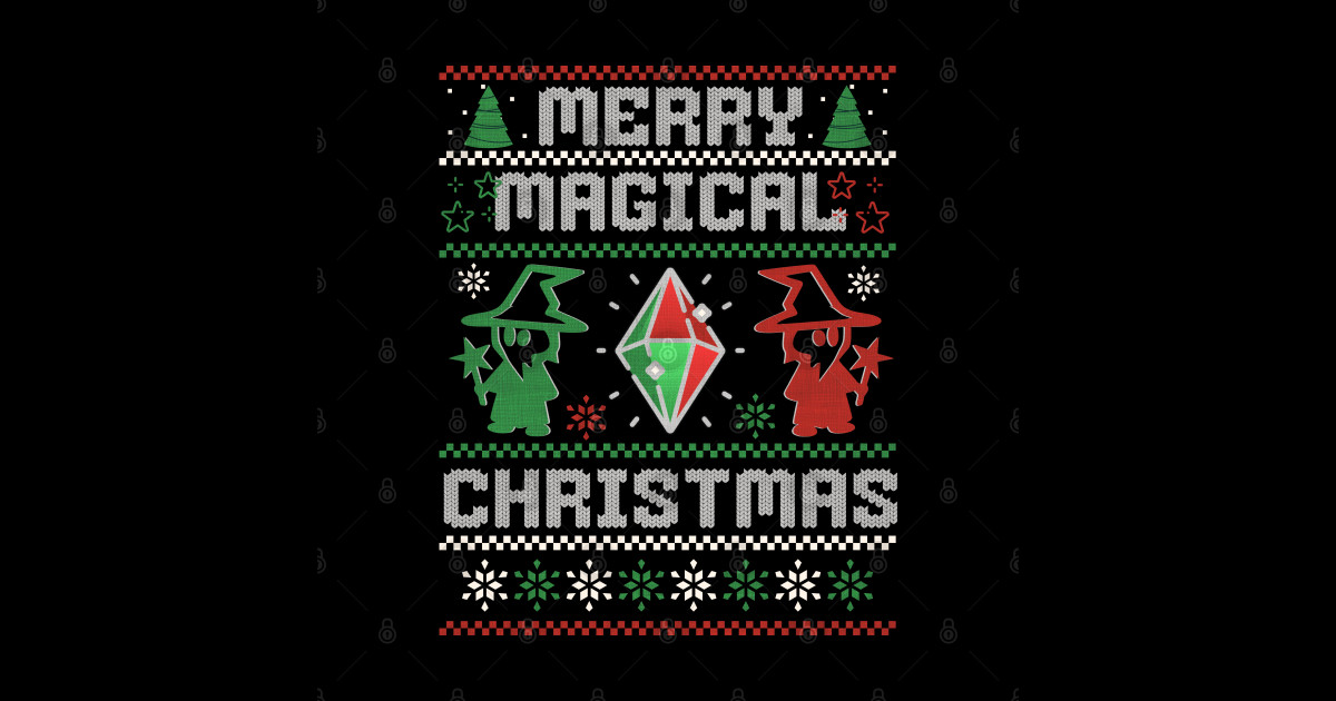 Merry Magical Christmas Wizard - Christmas Present - Sticker | TeePublic