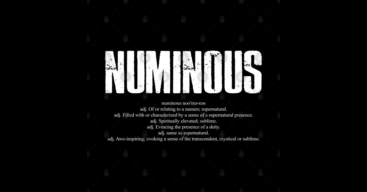 Numinous Dictionary Word Definition - Numinous - Sticker | TeePublic