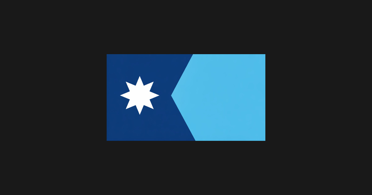 Minnesota Flag North Star Eight Point Symbol - Minnesota Flag - T-Shirt ...