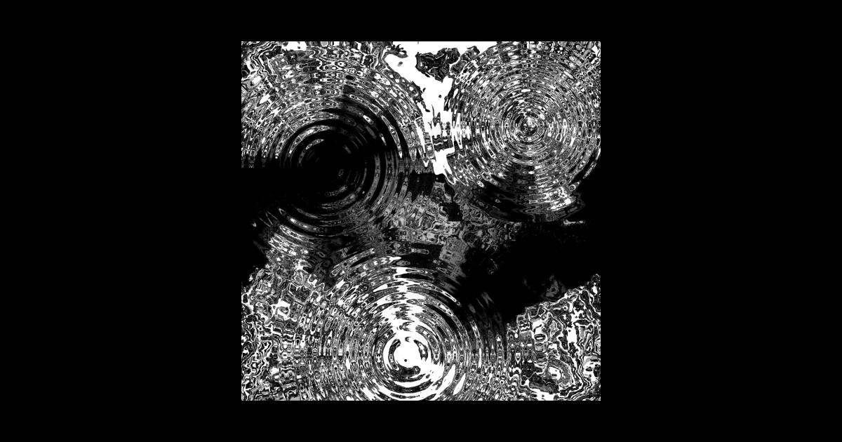 Water Ripple Print Pattern - Rain - Sticker | TeePublic