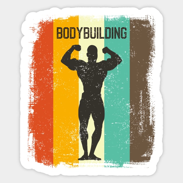 Bodybuilding Retro 70s Vintage Biceps Pose Men Gift - Bodybuilding ...