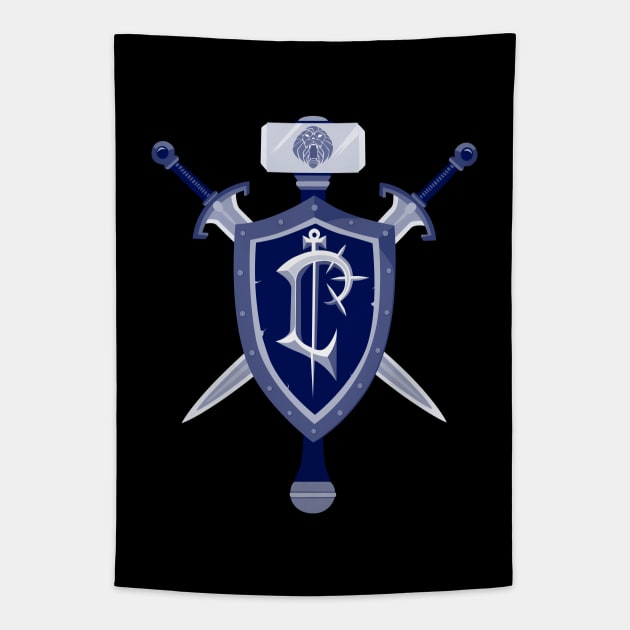 Minimalist Stormwind Crest - Stormwind City - Tapestry | TeePublic