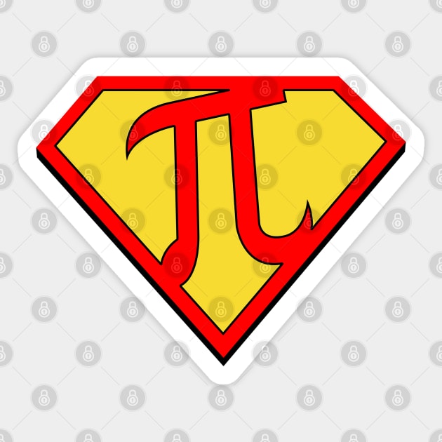 Super Pi Logo - Math - Sticker | TeePublic