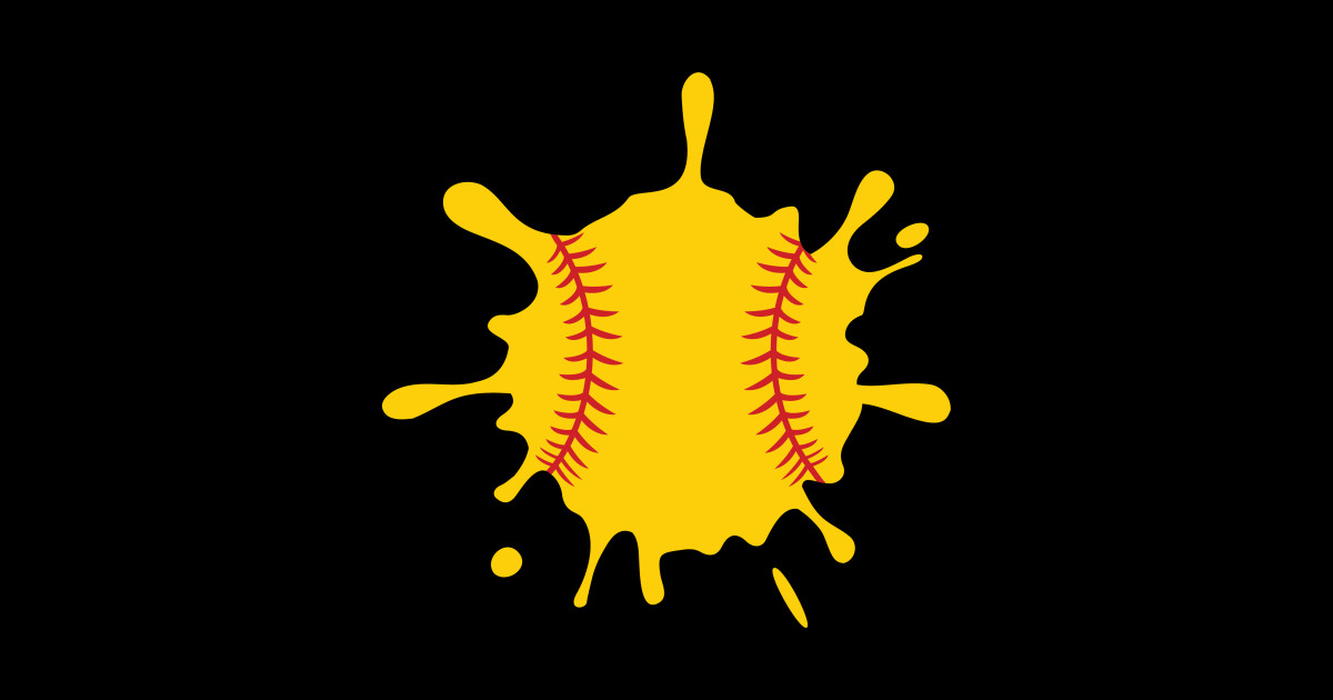 Baseball Softball Splat - Baseball Lovers - Sticker | TeePublic