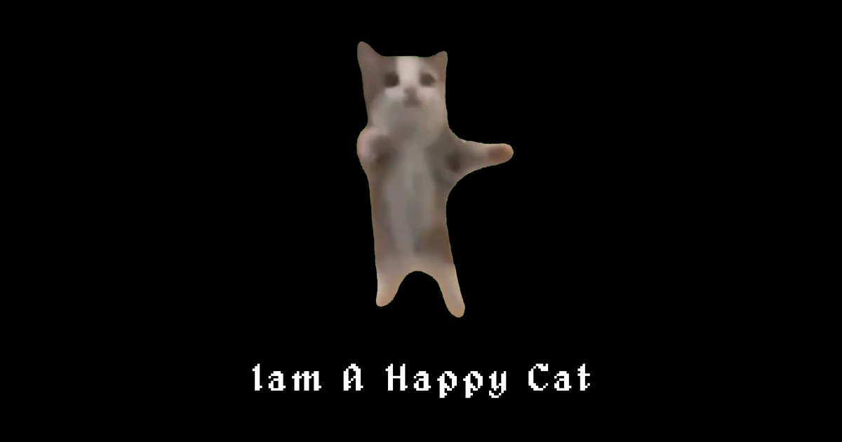 Happy Cat Meme - Happy Cat Meme - Sticker | TeePublic