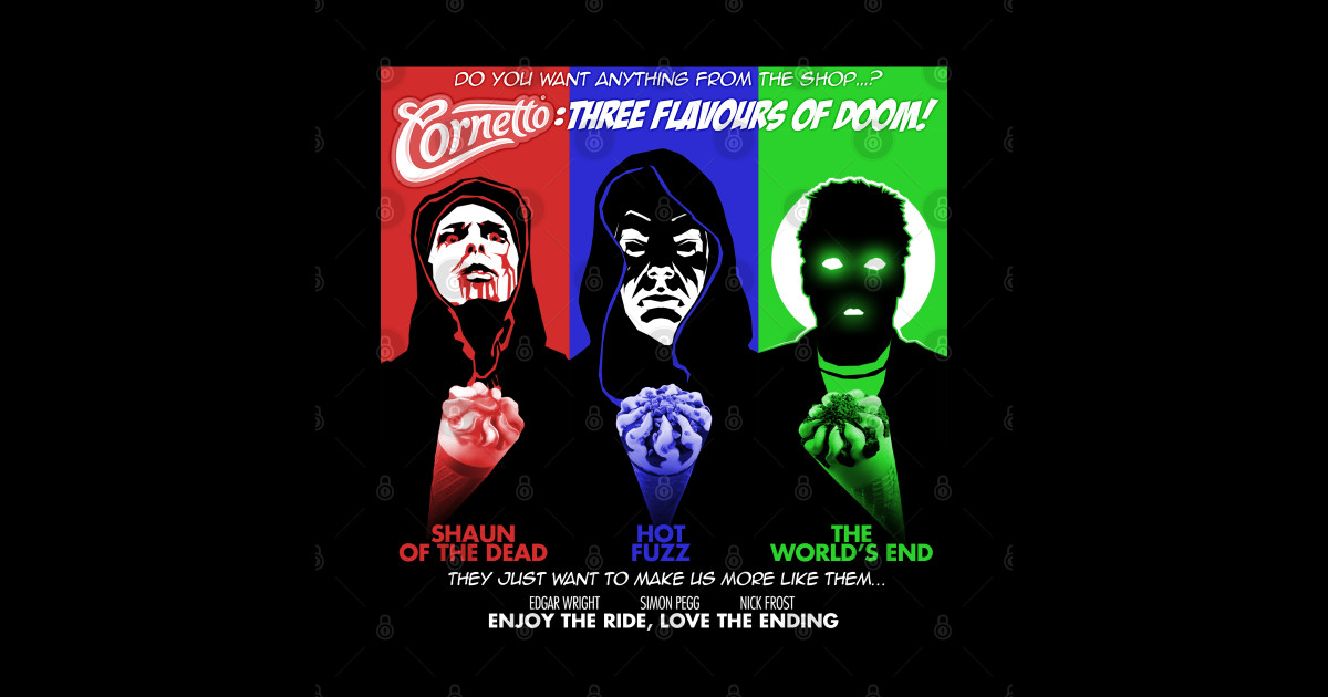 The Cornetto Trilogy: Three Flavours of Doom! - Three Flavors Cornetto ...