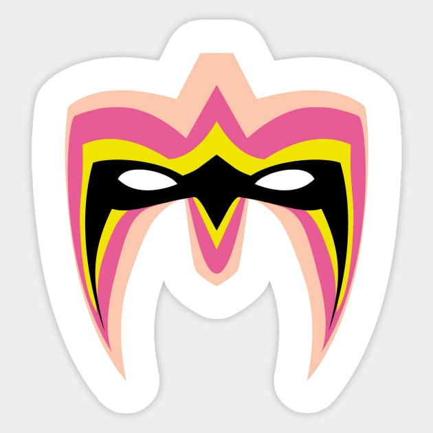 WWE Ultimate Warrior Face - Ultimate Warrior - Sticker | TeePublic