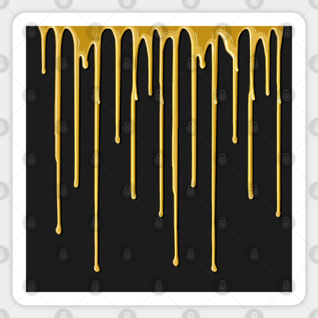Liquid Gold Drip - Liquid Gold - Sticker | TeePublic